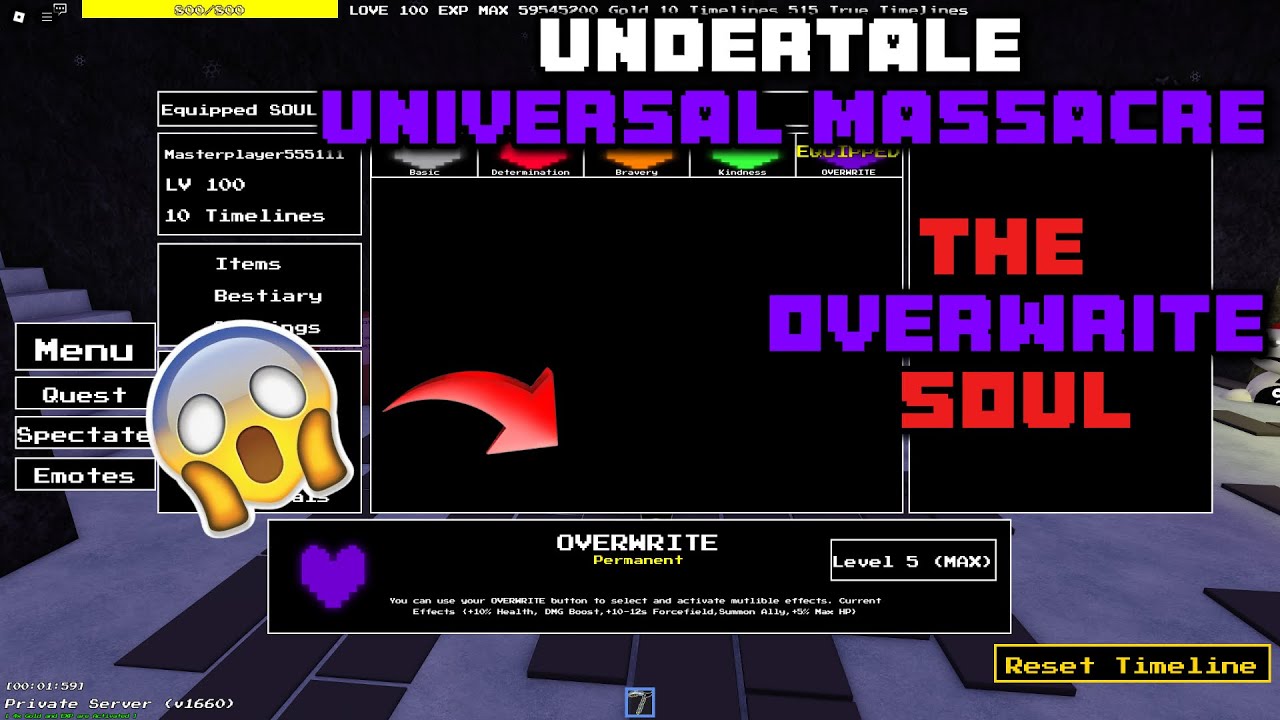 THE OVERWRITE SOUL PROVIDES INSANE UTILITY IN UNDERTALE UNIVERSAL ...