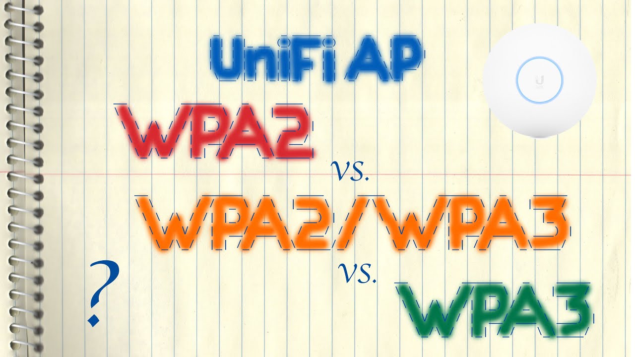 Ubiquiti UniFi Wi-Fi Access Point - WAP2 Vs. WPA3 Vs. WPA2/3 - YouTube