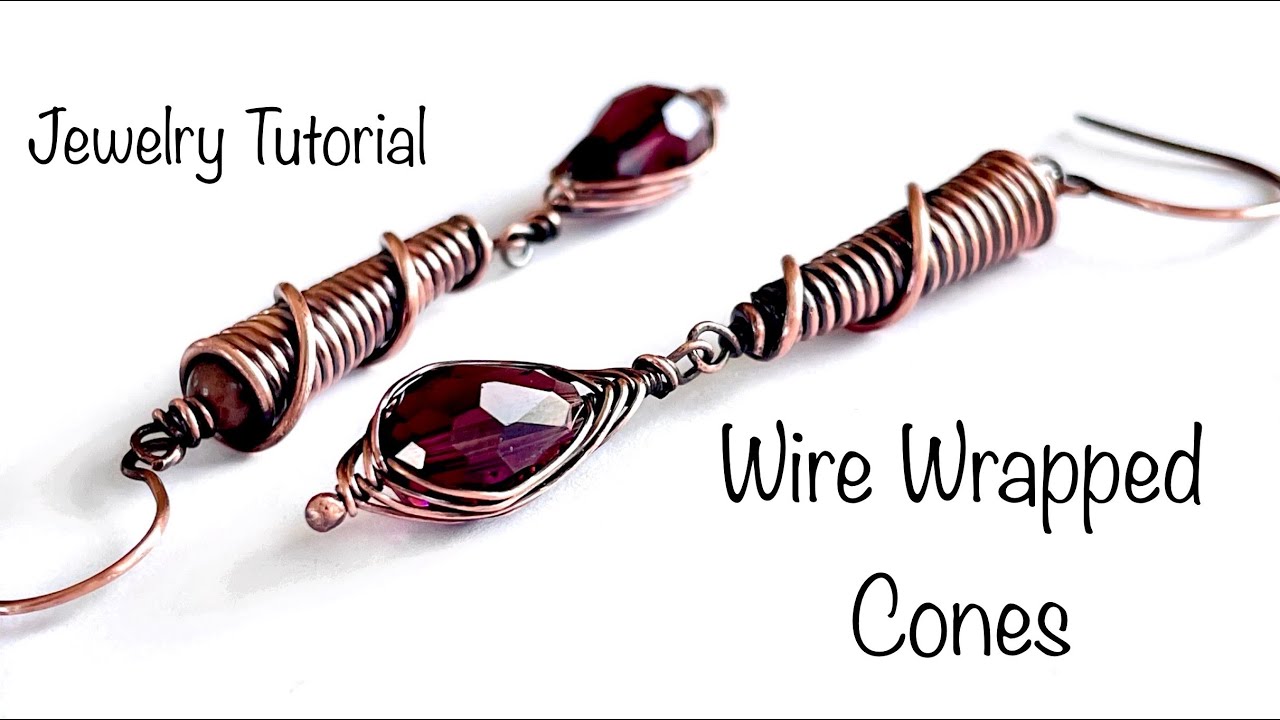 Jewelry Tutorial: Wire Wrapped Cone Component - YouTube