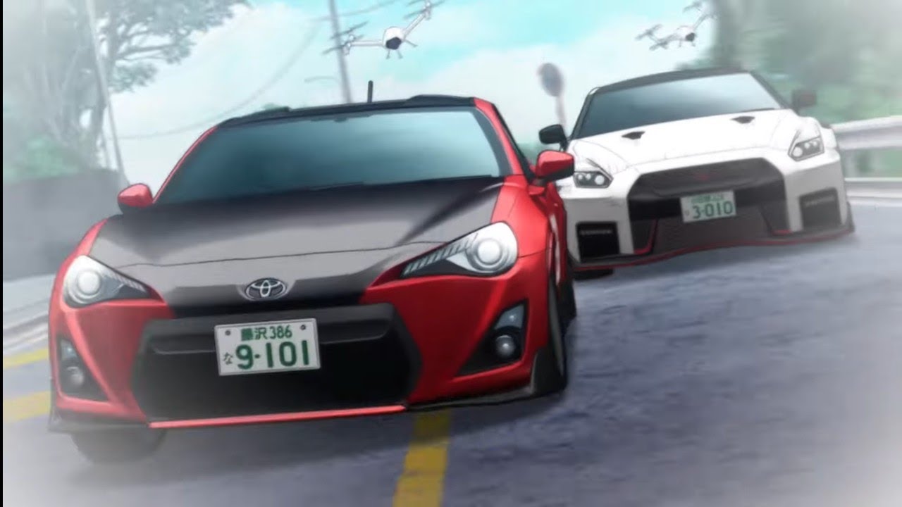 【MF GHOST 3rd Season・EP13】Kanata overtakes Shun (Nissan GTR Nismo VS ...