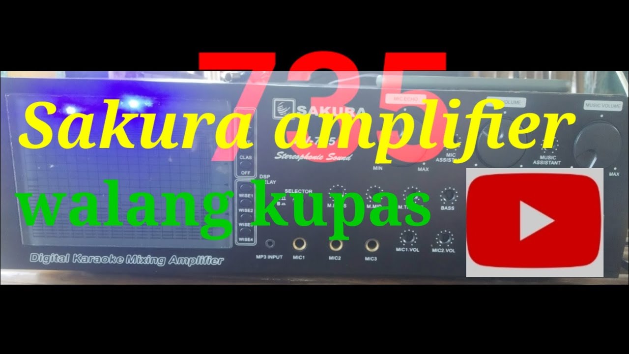 Sakura 735 #sakura #integrated #amplifiers @THREEKKKOFFICIALVLOG03 ...