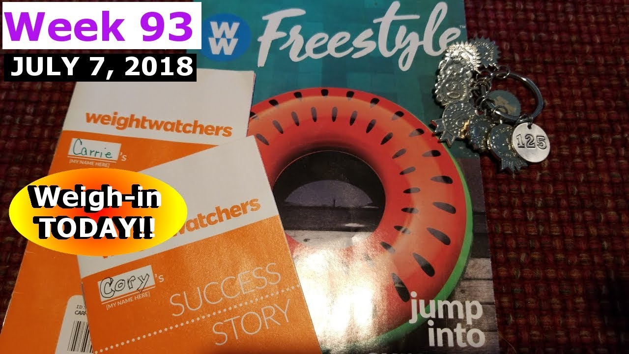 WEIGH IN RESULTS WEEK 93 on Weight Watchers JULY 7 2018 *SEE ...