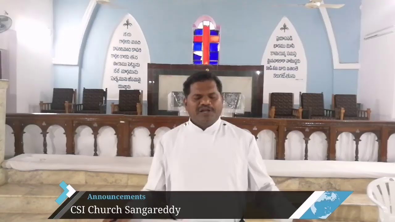 CSI CHURCH Sangareddy's broadcast Live 7 June 2020 - YouTube