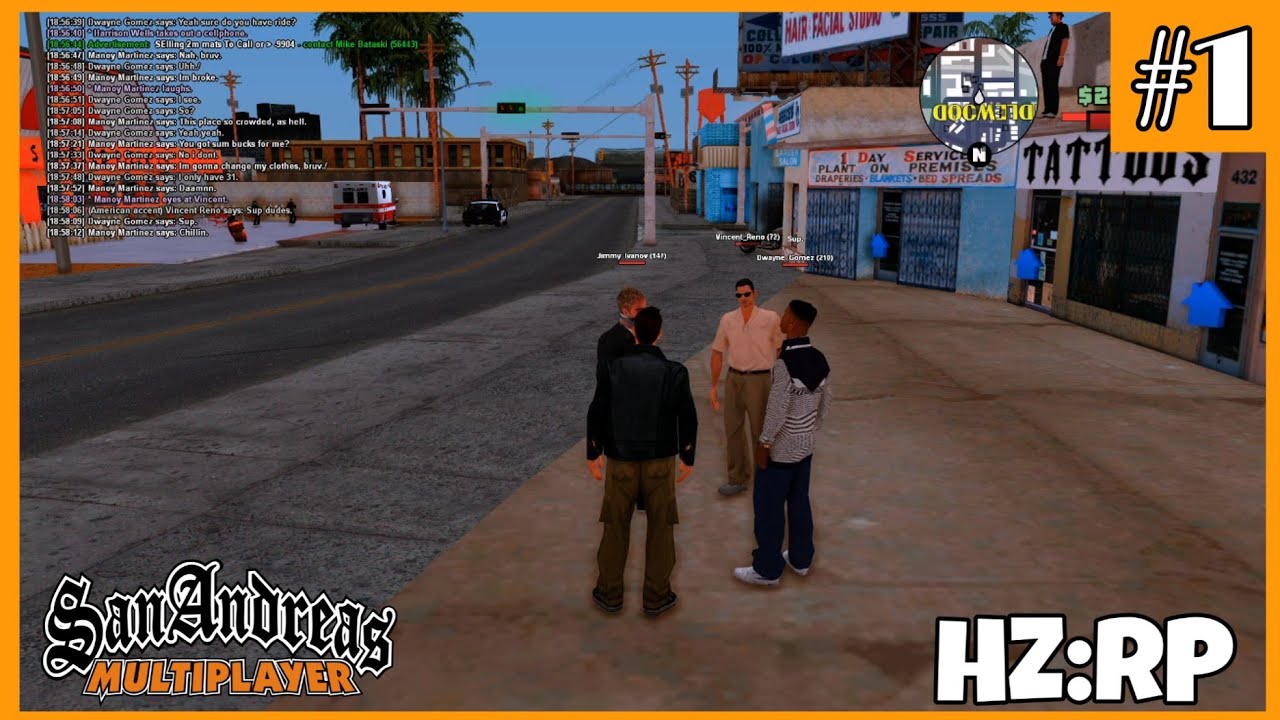 LETS PLAY HZ:RP EP:1 (GTA SAN ANDREAS MULTIPLAYER) | Gabun PH #FILIPINO ...