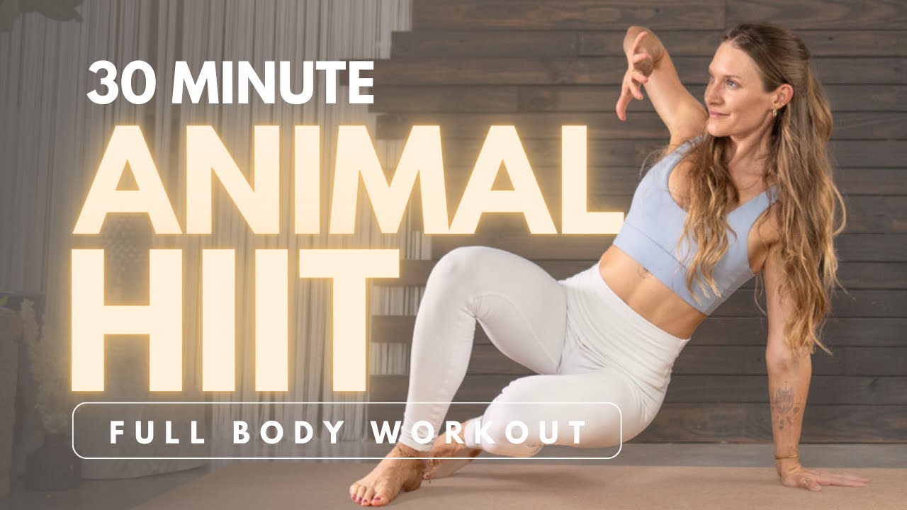 30 MIN Animal HIIT Workout | Primal Flow Mobility (with cardio) - YouTube