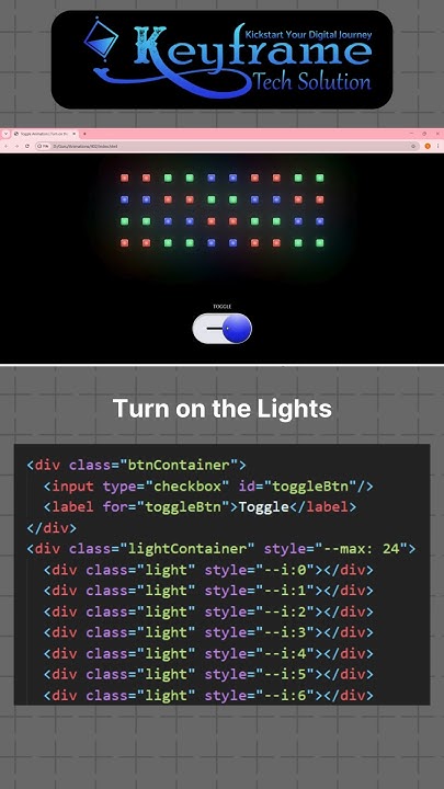 Turn on the Lights | Toggle Animation | HTML CSS - YouTube