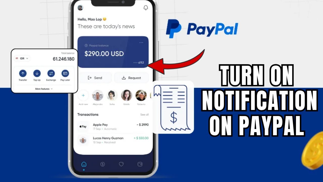 How to Turn On Notification on PayPal 2025? - YouTube