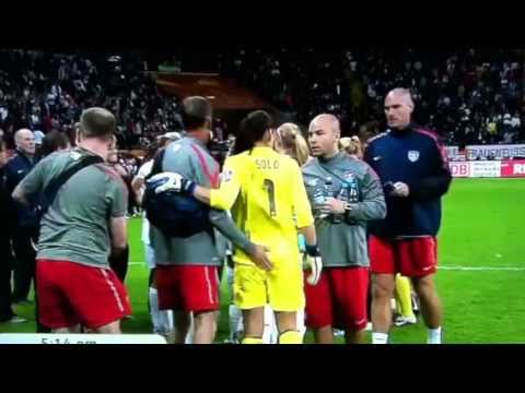 Hope Solo gets felt up.