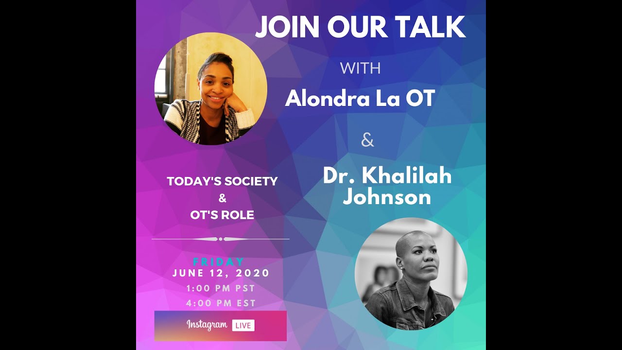TODAY'S SOCIETY & OT WITH DR. JULIA HARPER - YouTube