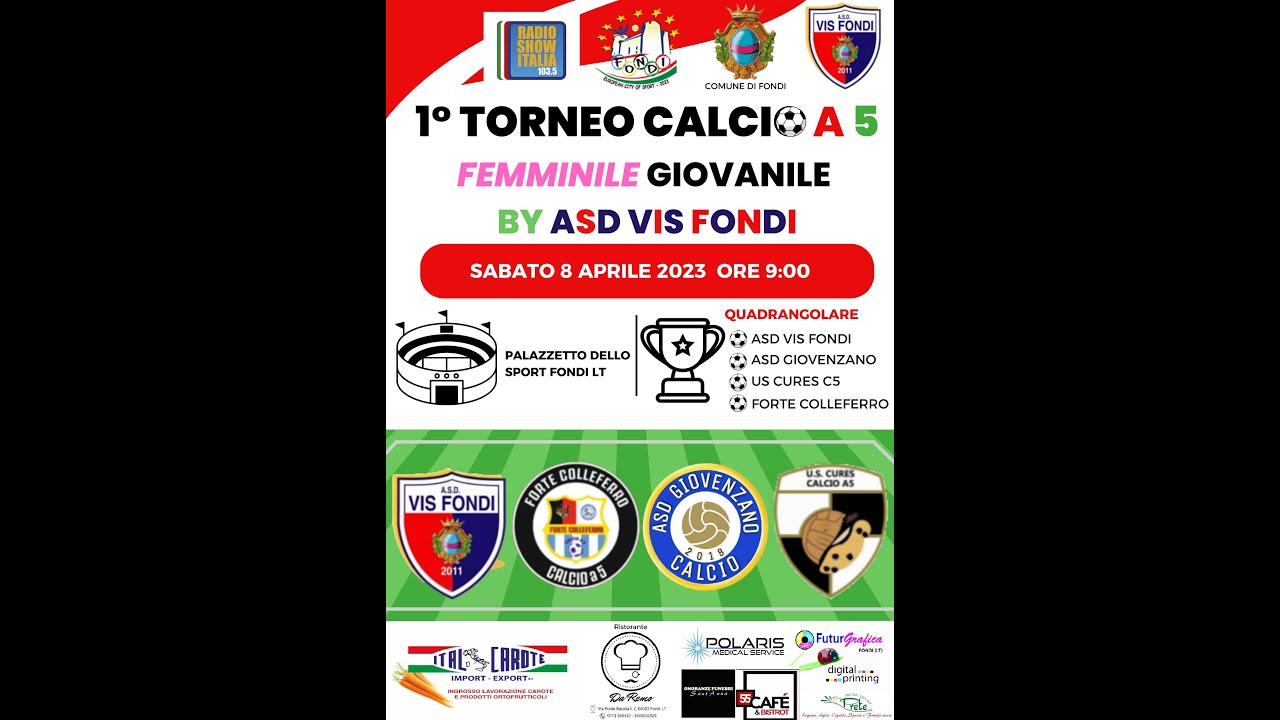Video Finale 2Tempo del Torneo di Calcio a 5 femminile Vis Fondi VS ...