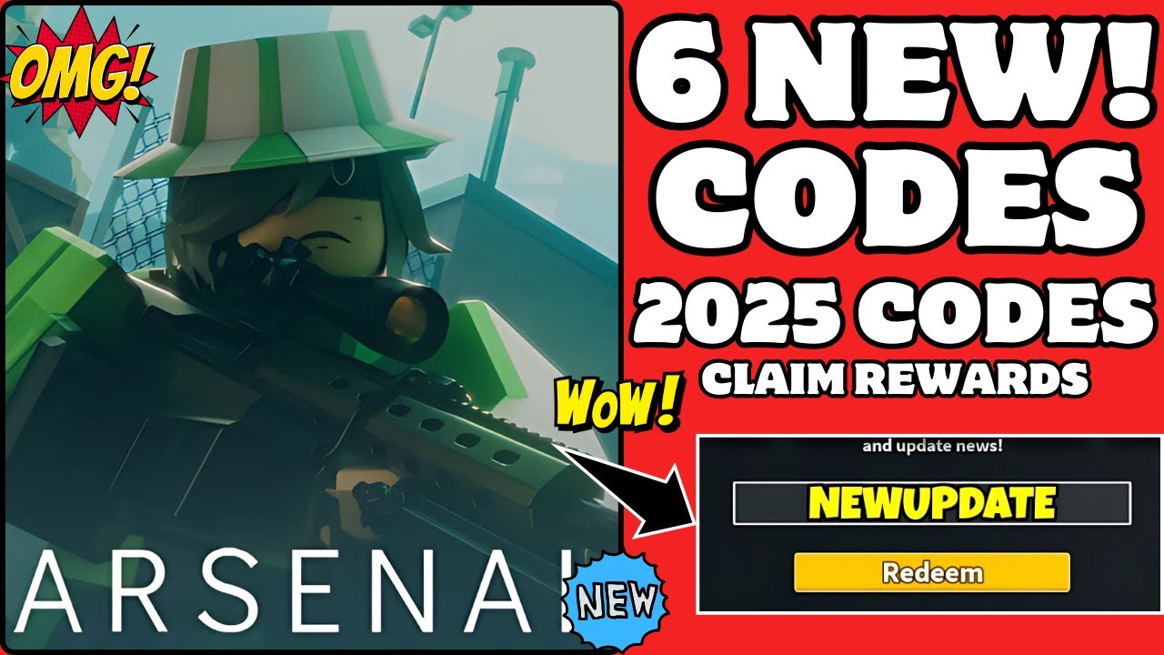 ⚠️NEW⚠️ ALL WORKING CODES FOR ARSENAL 2025 - ROBLOX ARSENAL CODES 2025 ...