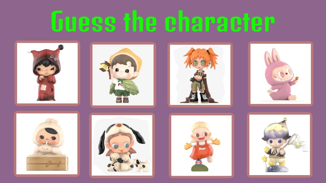 Guess the Cute Art Toy Characters! | Blind Box Quiz Game #dimoo # ...