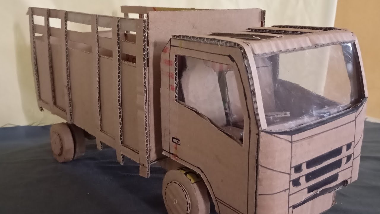 DIY how to make a truck from cardboard#truck #diy #craft - YouTube