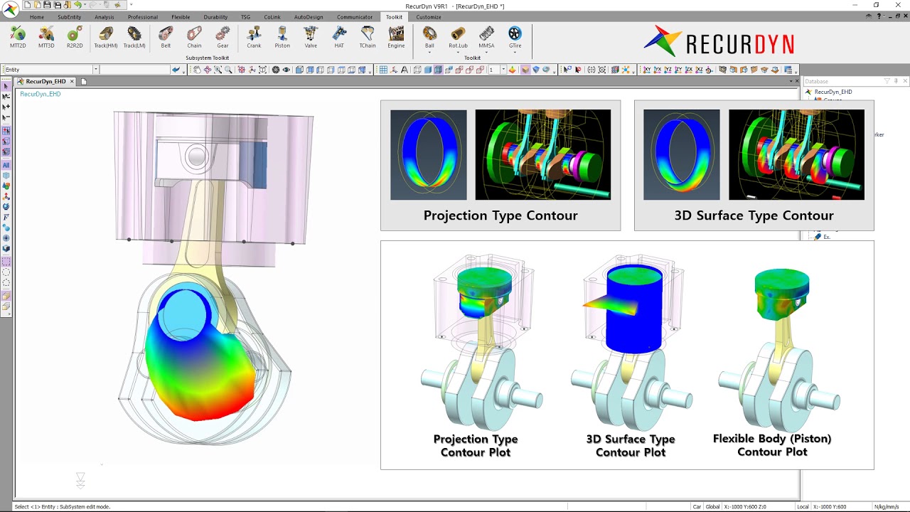 RecurDyn V9R1 What's New - EHD (Elasto-Hydrodynamic Lubrication ...