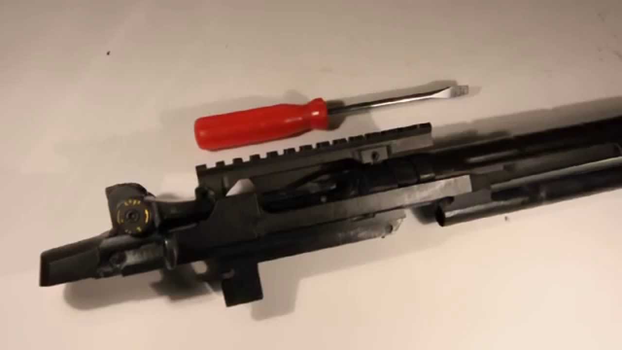 M1A M14 - How to remove a stubborn/stuck op rod - YouTube