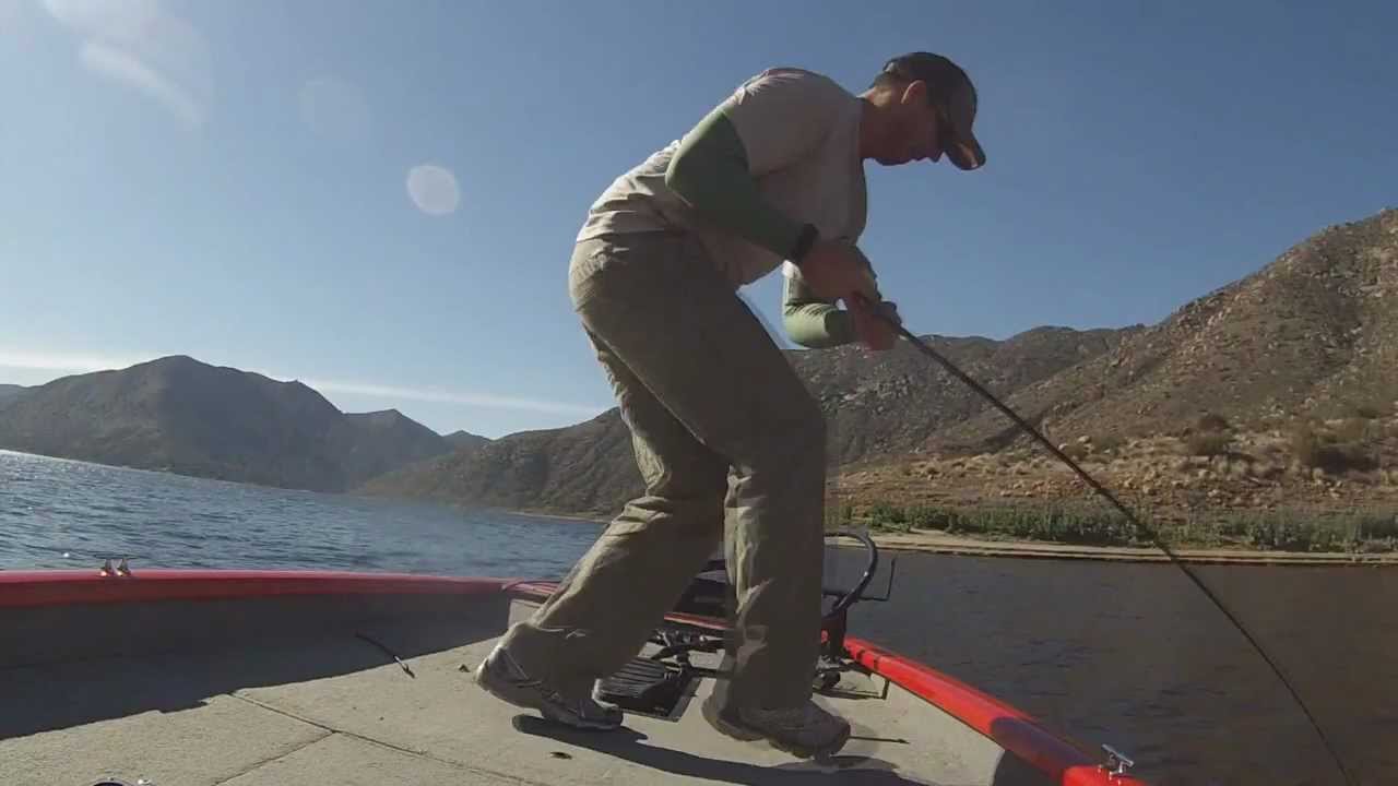 Football Jig Fish - Bass Fishing - YouTube