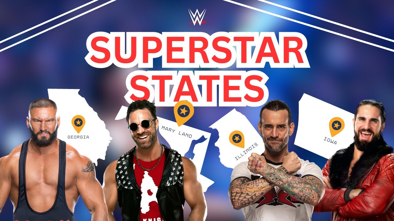 WWE Superstar States | What State Does Each WWE Superstar Come From ...