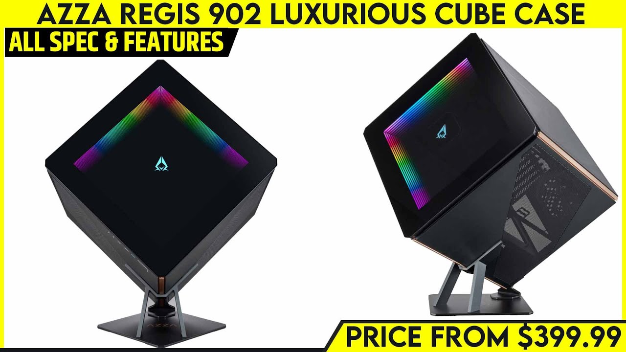 AZZA REGIS 902 Luxurious Cube Case Launched With Infinity Mirror ARGB ...