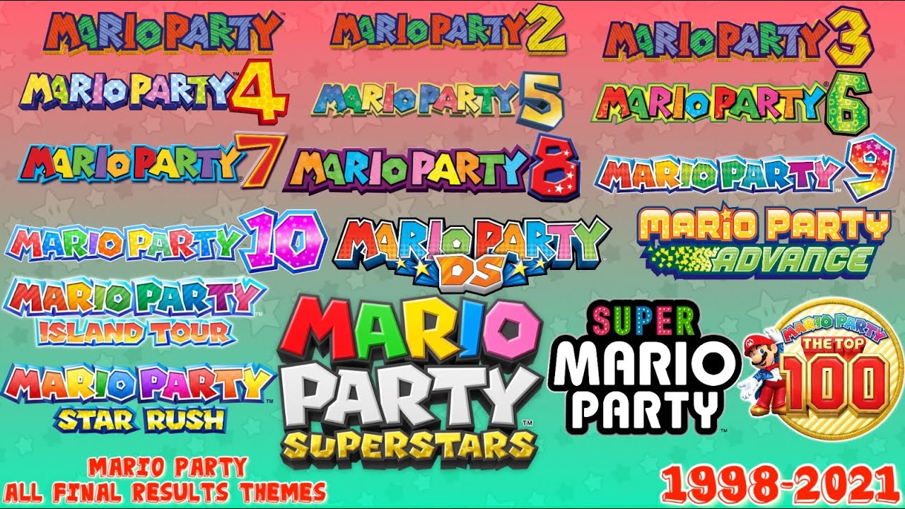 Mario Party All Final Results Themes (1998-2021) - YouTube