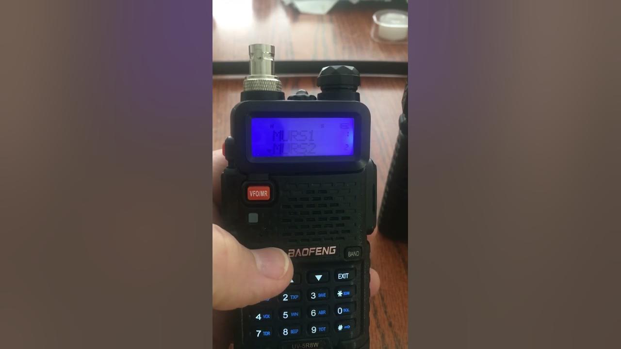 Baofeng UV-5R TDR menu option - YouTube