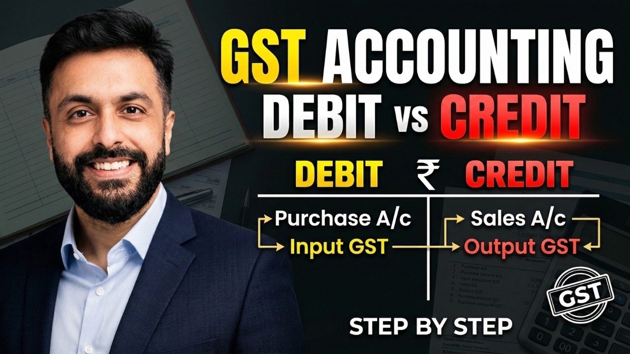 GST accounting in the double entry system step by step| CA Devesh ...