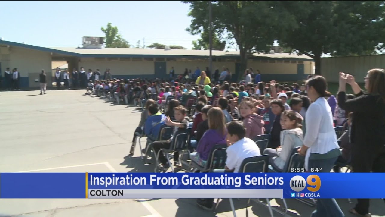 Graduating Seniors Inspire Kids To Finish School - YouTube