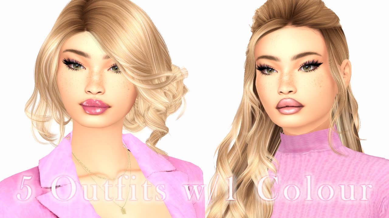 5 Outfits 1 Colour | SIMS 4 CAS | CC Folder and Sim Download - YouTube