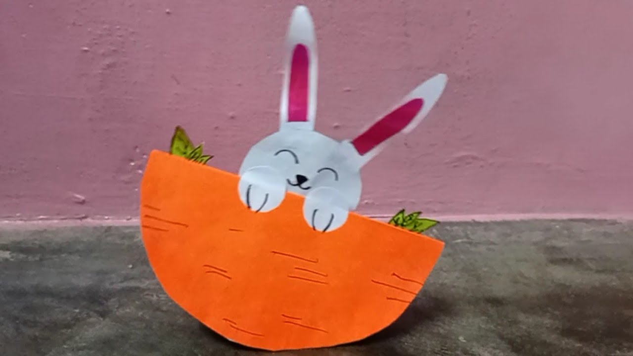 Dancing rabbit 🐰🐰 | Simple craft | paper craft - YouTube