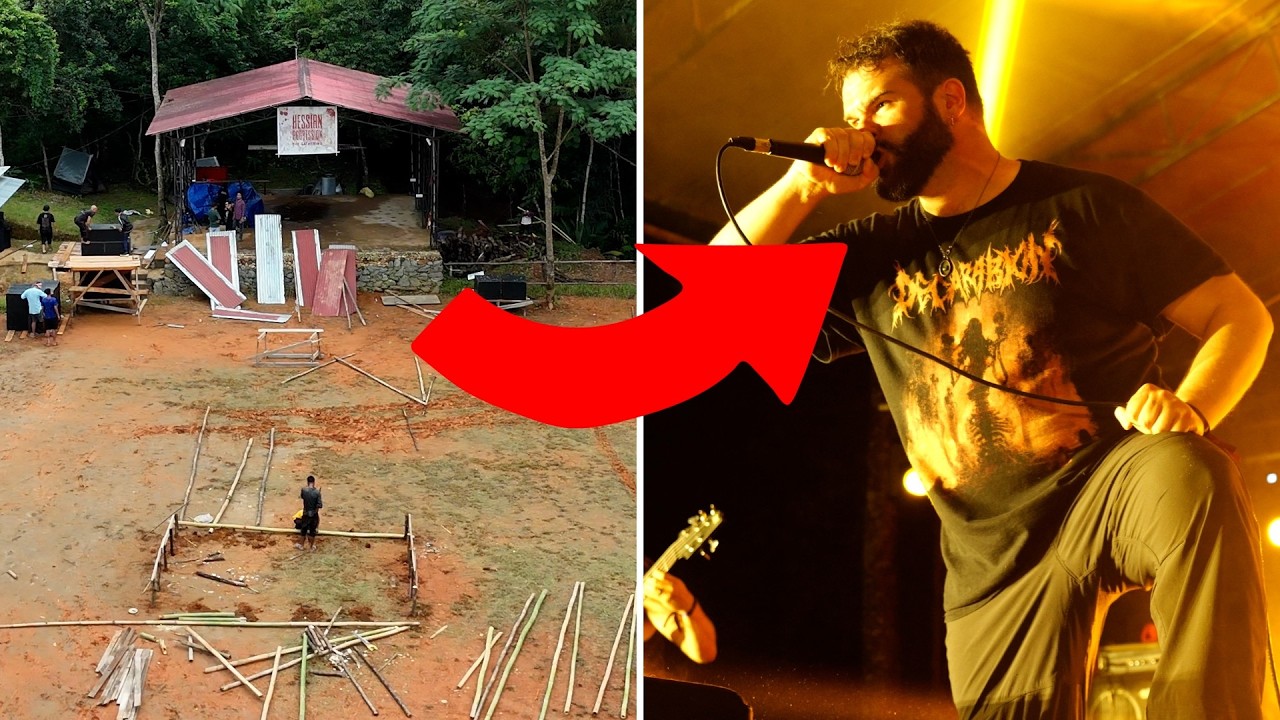 Inside the Setup of a Music Festival... in India - YouTube