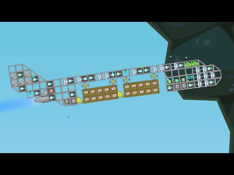 Bad Piggies' planes bombing the Angry Birds