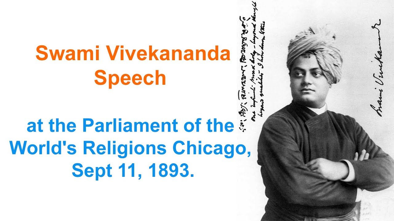 Swami Vivekananda’s ORIGINAL SPEECH in CHICAGO Sept 11, 1893. - YouTube
