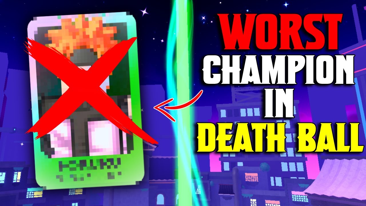 who is the WORST champion in roblox Death Ball? - YouTube