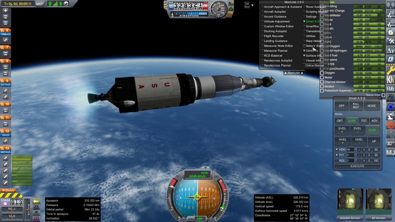 Realism Overhaul in KSP 1.8.1 - Soviet Moon Mission on a Saturn rocket ...
