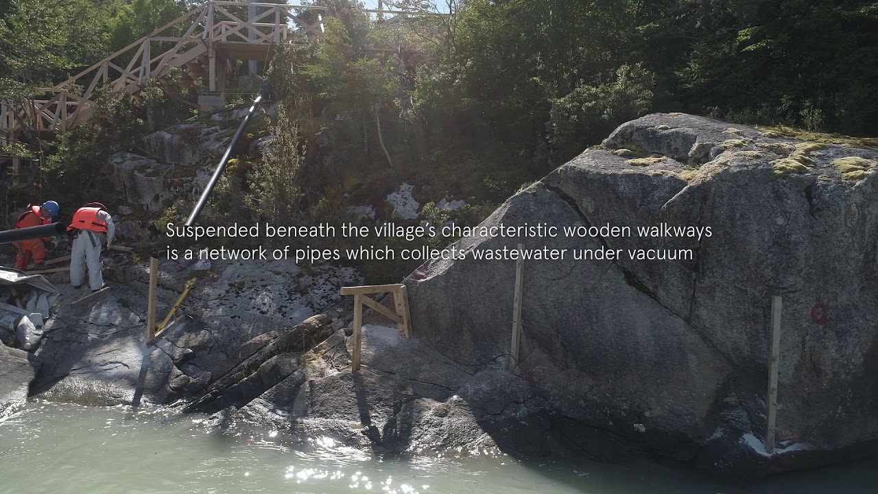 Airvac Vacuum Sewer System in Caleta Tortel, Chile -Case Study - YouTube