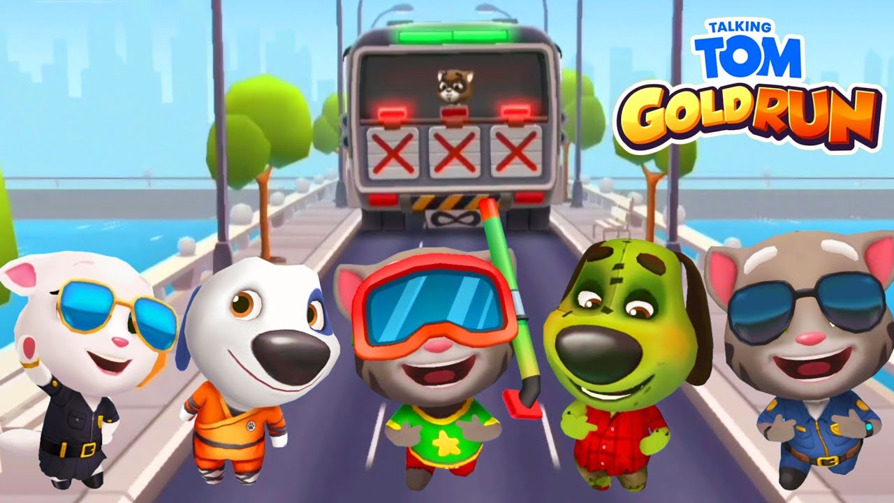 Explore Every World of Talking Tom Gold Run - Talking Tom Gold Run Full ...
