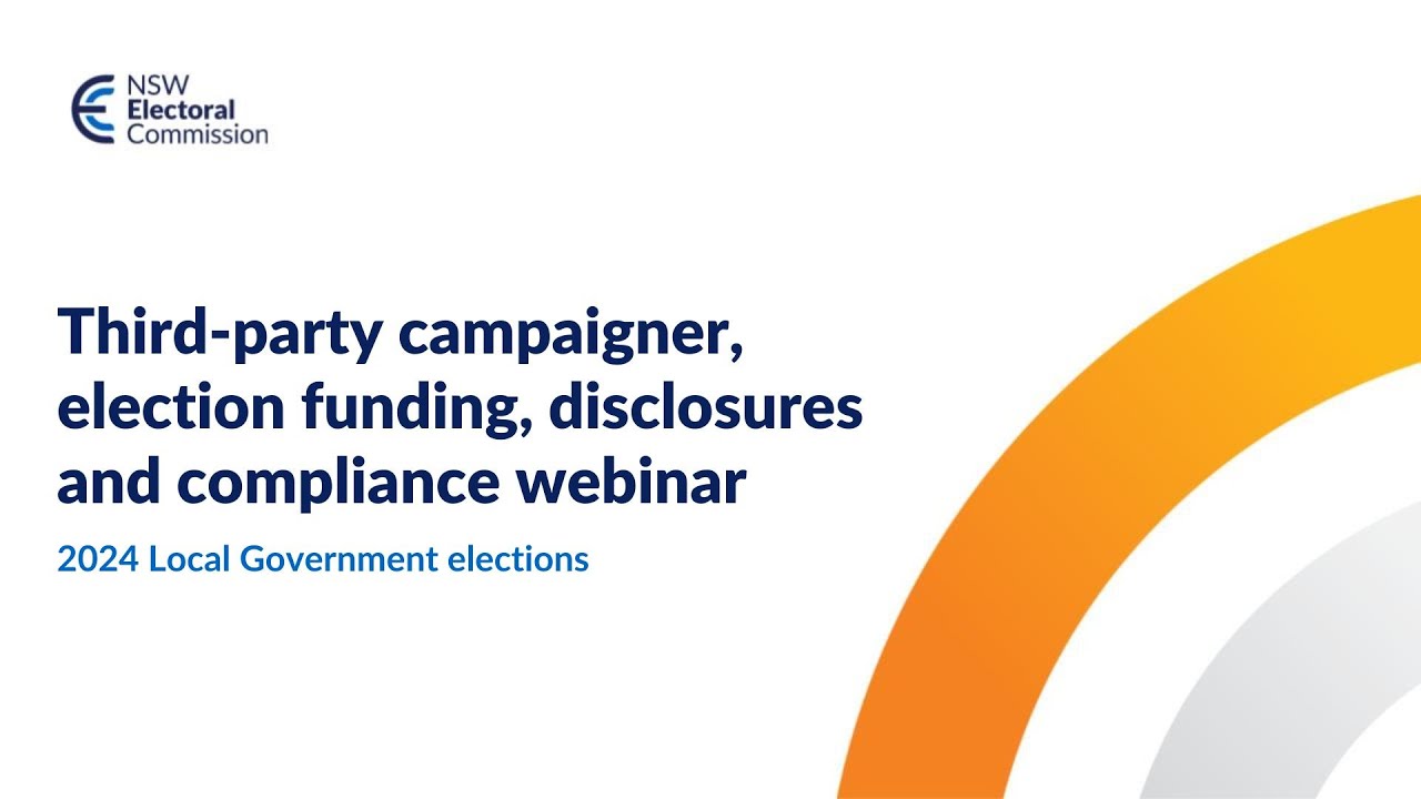 Third-party campaigner, election funding, disclosures and compliance ...