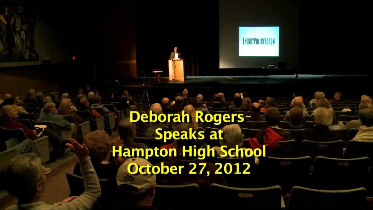 DEBORAH ROGERS SPEAKS IN HAMPTON - YouTube