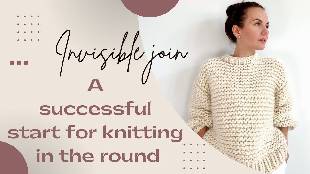 Quick and easy join in the round with circular needles - YouTube