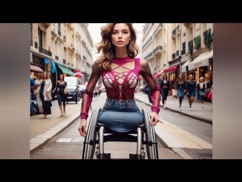 The beautiful woman is an amputee, and life without legs is a happy ...