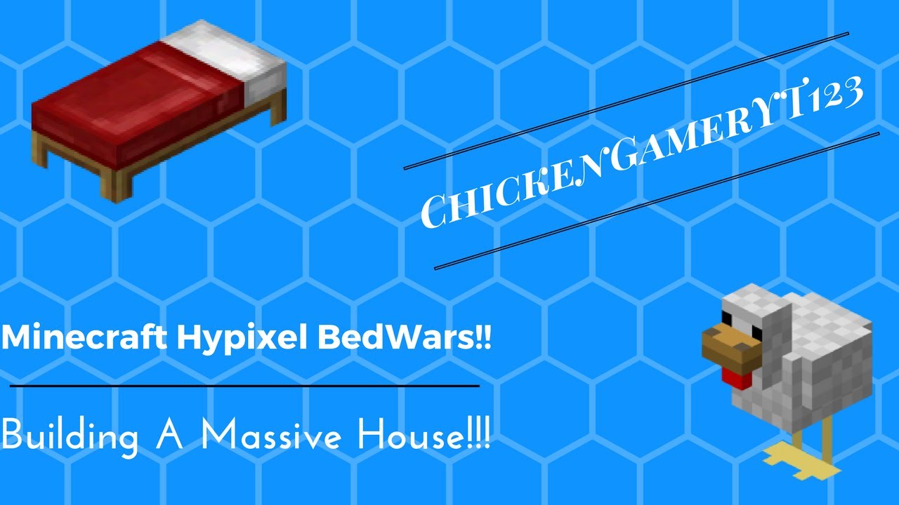 BUILDING A MASSIVE HOUSE!!! (Minecraft - Hypixel BedWars) - YouTube