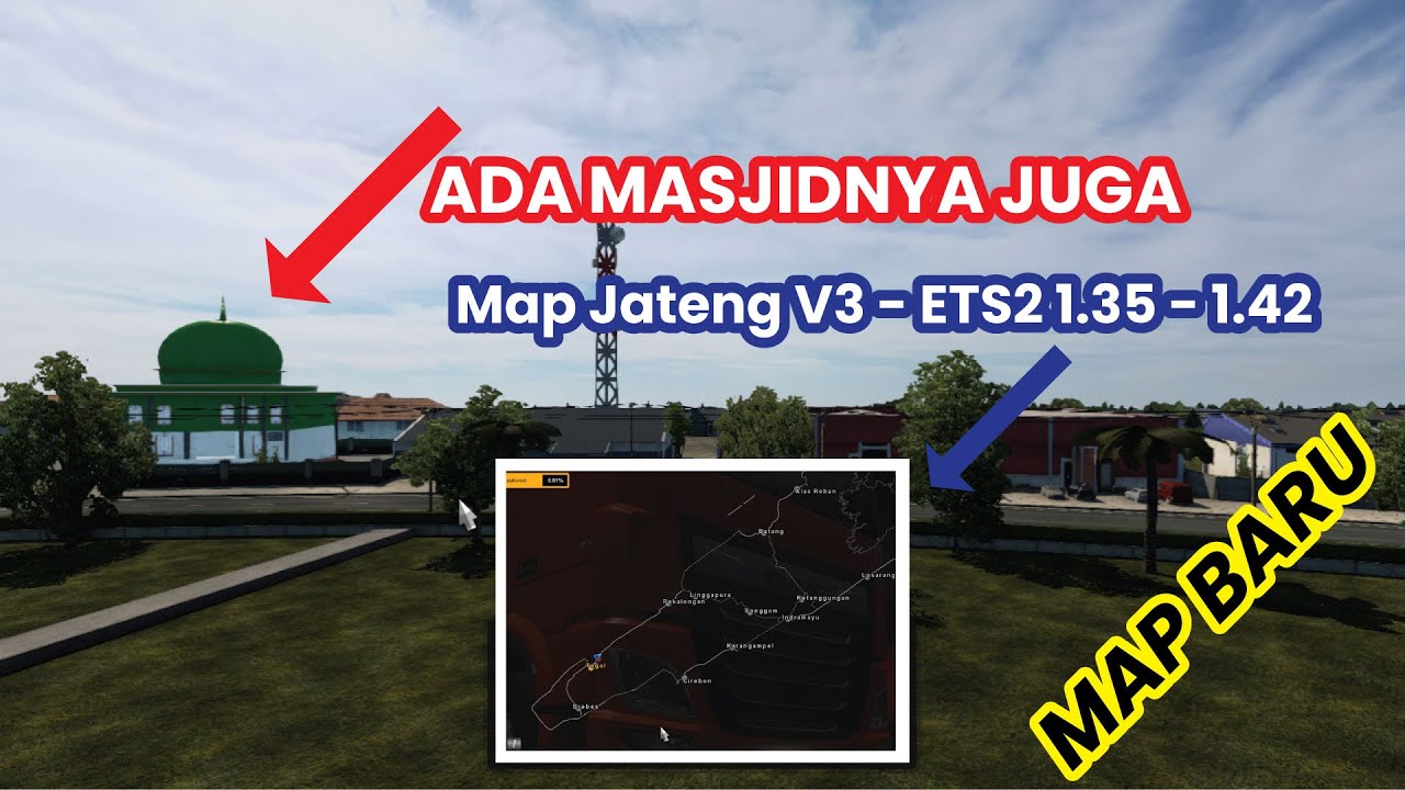 Cara Pasang Map Jateng V3 - ETS2 1.35 - 1.42 Support Convoy | Ikuti ...