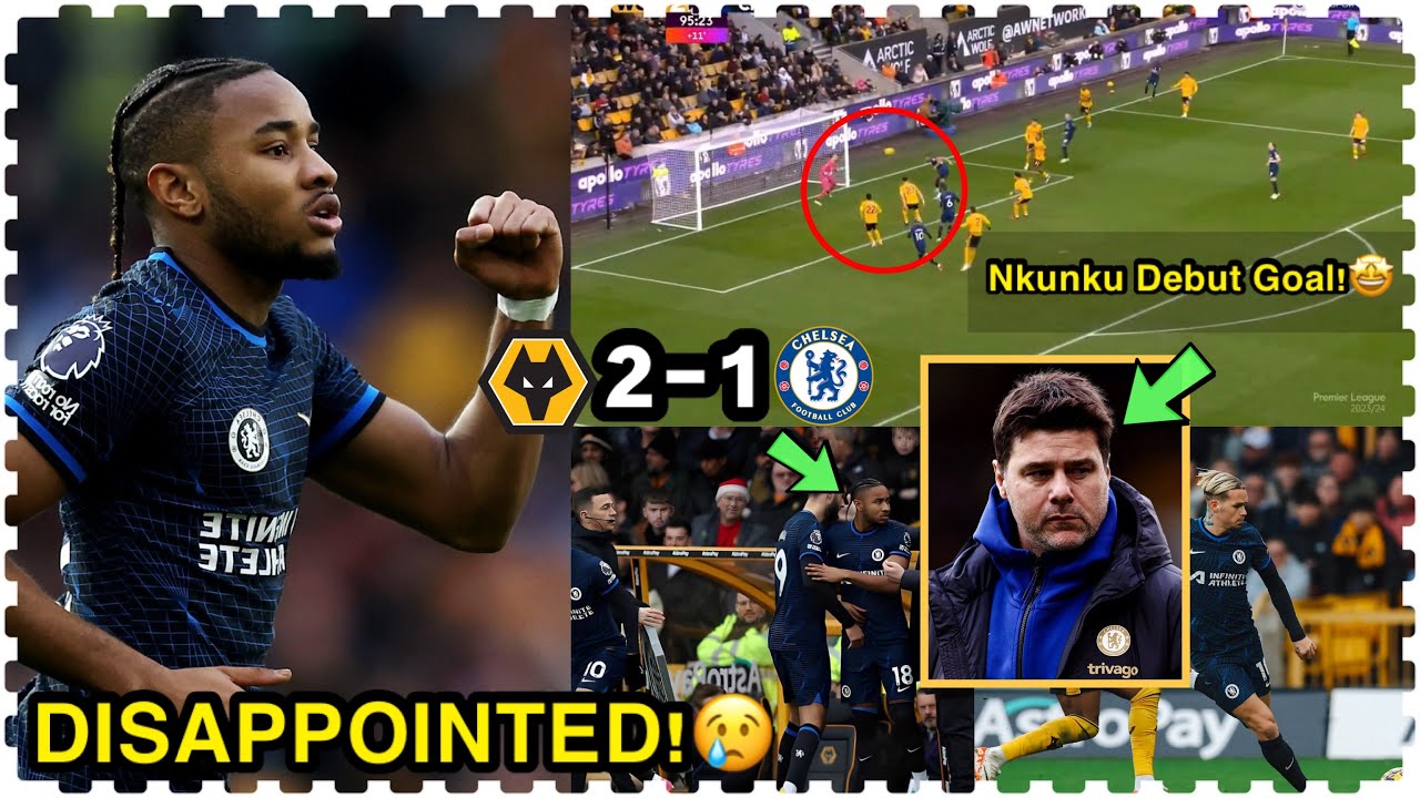 Wolves vs Chelsea(2-1)🔥, Match Highlights & Goals👍Christopher Nkunku ...