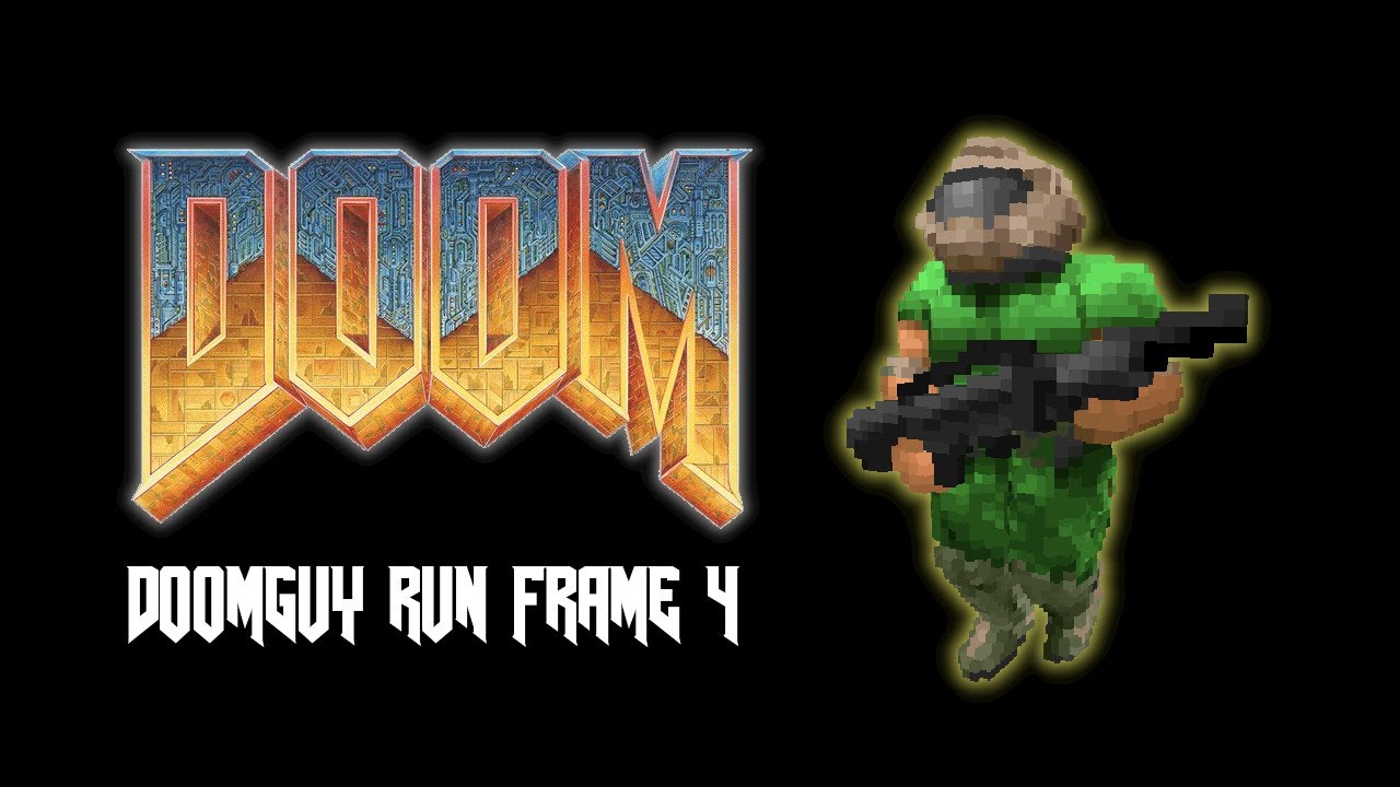 Voxel Timelapse - Doomguy, Last Walk Frame - YouTube