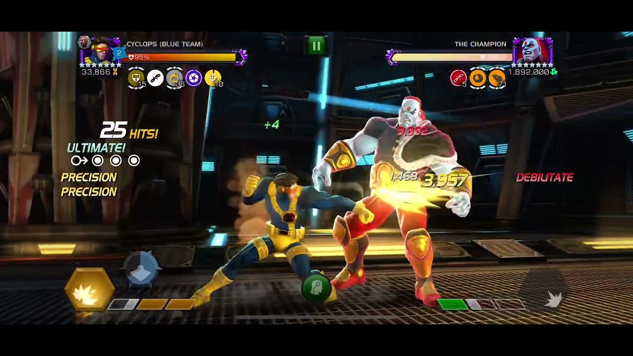 MCOC - Cyclops Vs Champions Raid Solo. Fastest of Million Damage - YouTube