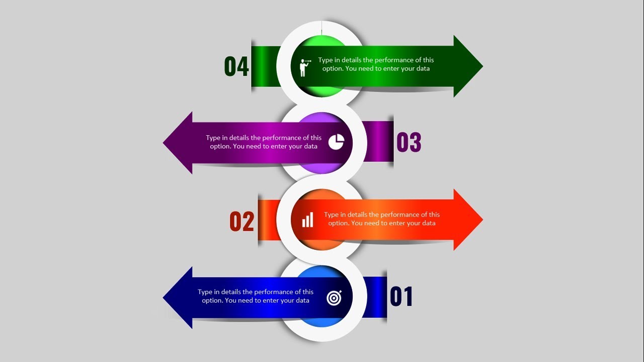 4 Step Animated Infographic slide design in PowerPoint - YouTube