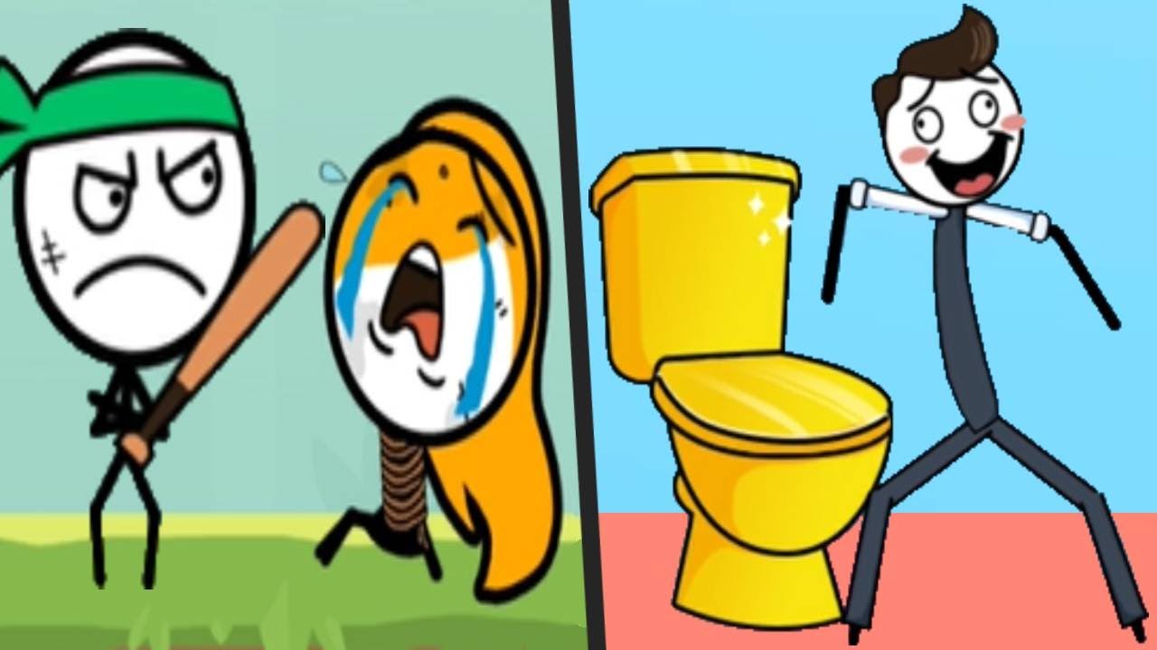SAVE HER vs MONEY RACE - New Levels satisfying STICKMAN Mobile Gameplay ...