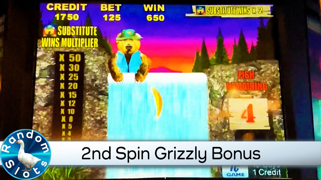 Grizzly Slot Machine 2nd Spin Bonus - YouTube