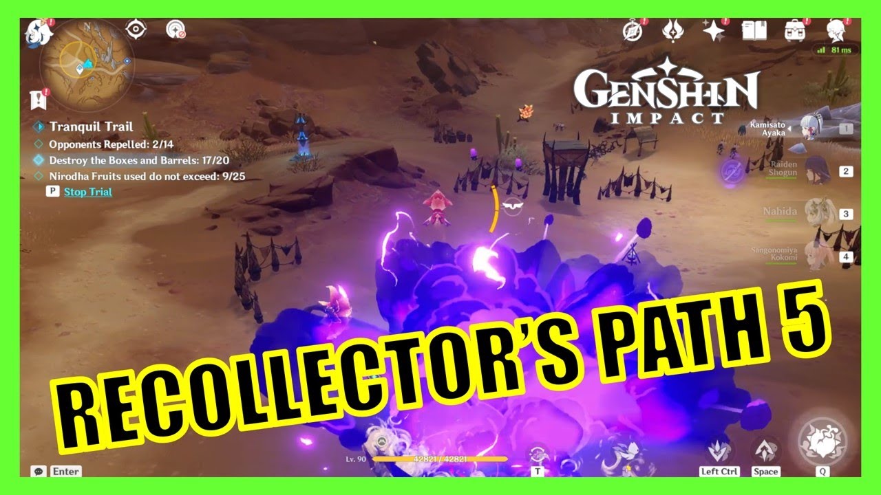 Day 5: The Recollector's Path (Pursuit of Unceasing Serenity) - Genshin ...