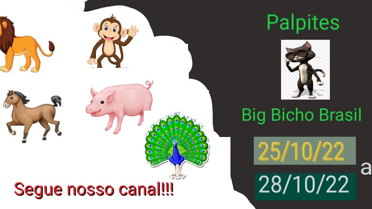 🤑Palpite do jogo do bicho para 25/10/22, até 28/10/22( Nac.10h m 4269 ...