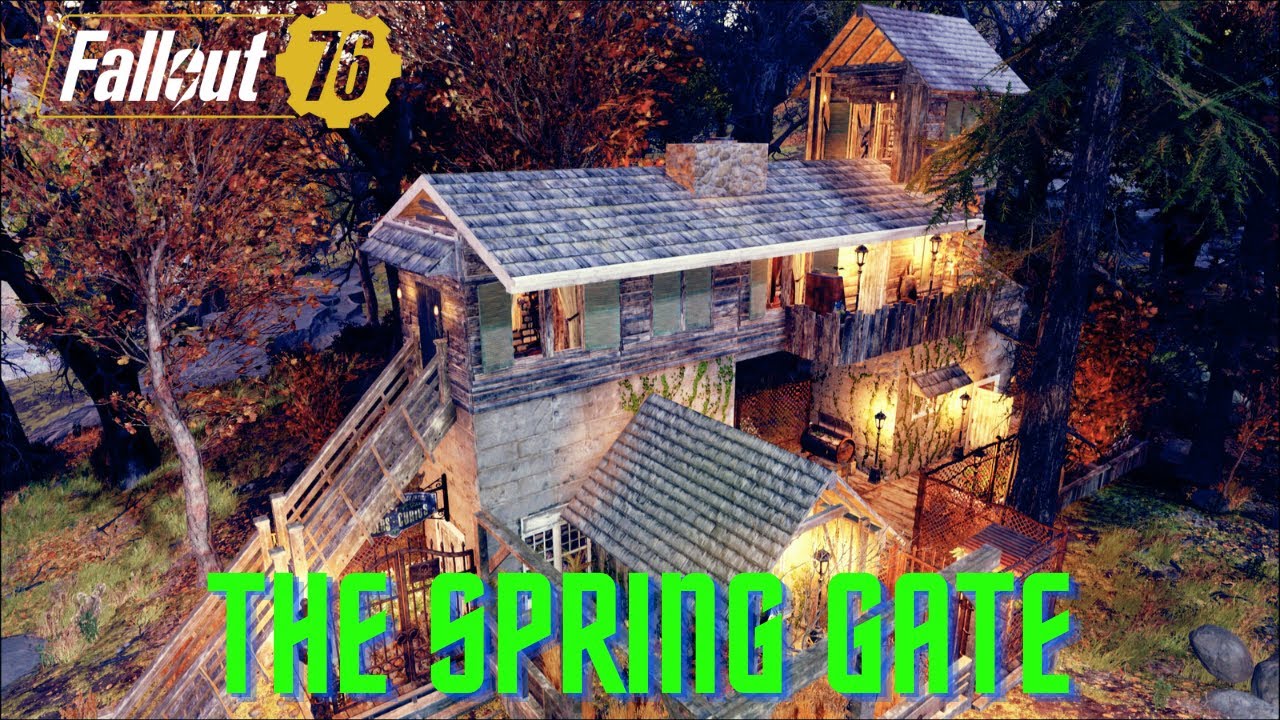 Fallout 76 Camp Build : The Spring Gate - YouTube